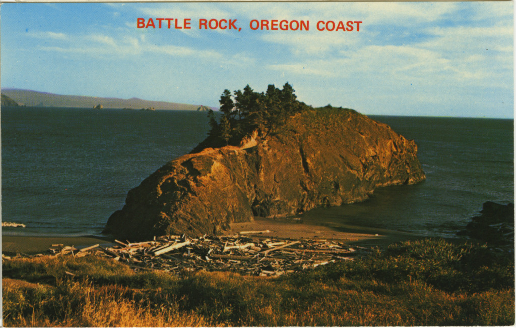 Battle Rock Postcards – Port Orford Historical Photos