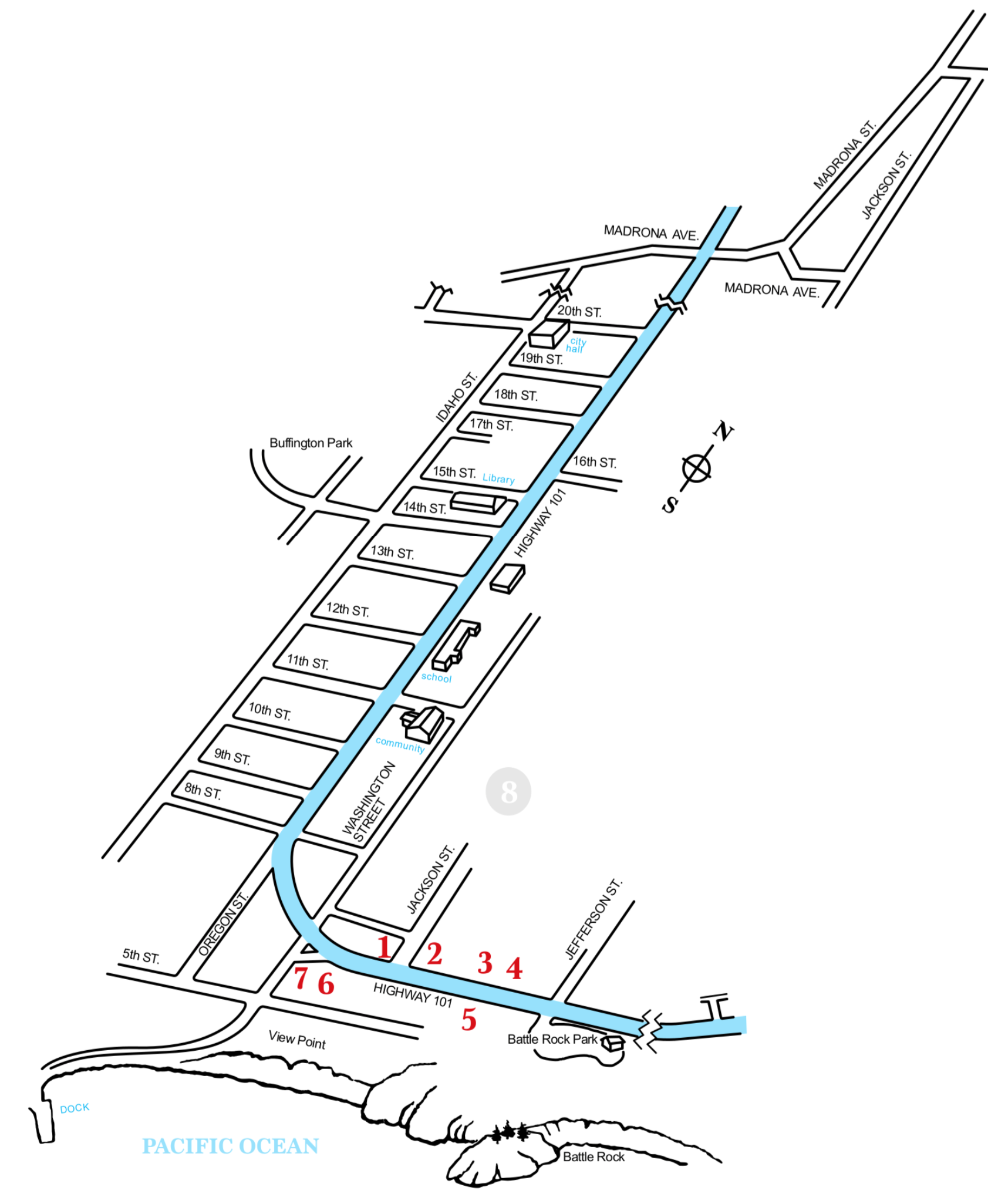 Port Orford Old Town – Port Orford Historical Photos